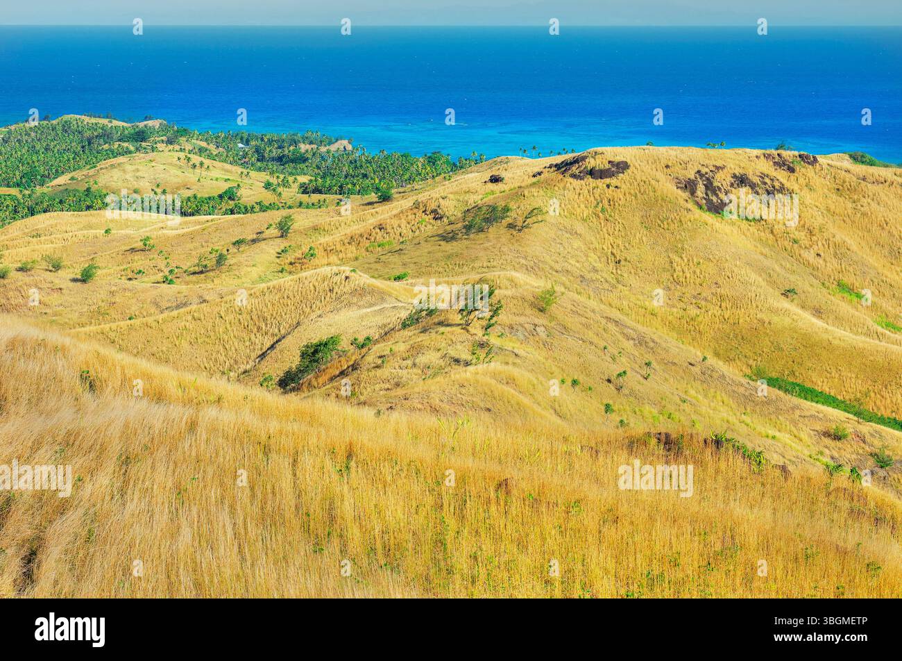 Nacula island, top view, Yasawa islands, Fiji Stock Photo - Alamy