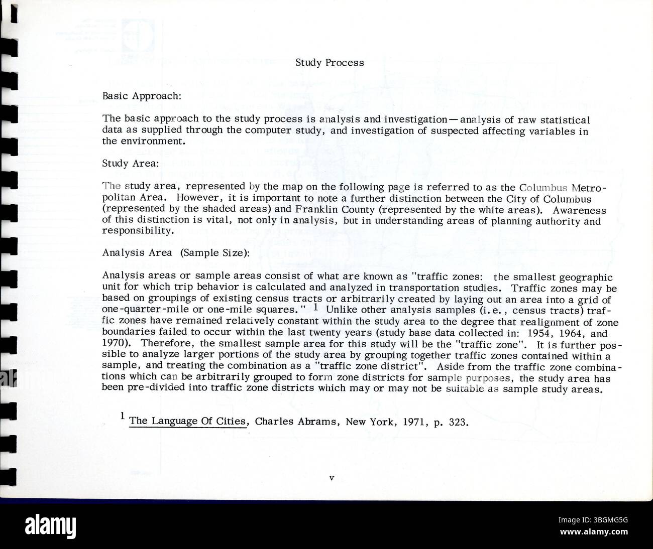 The 1973 Columbus Land Use Study explores existing and projected land ...