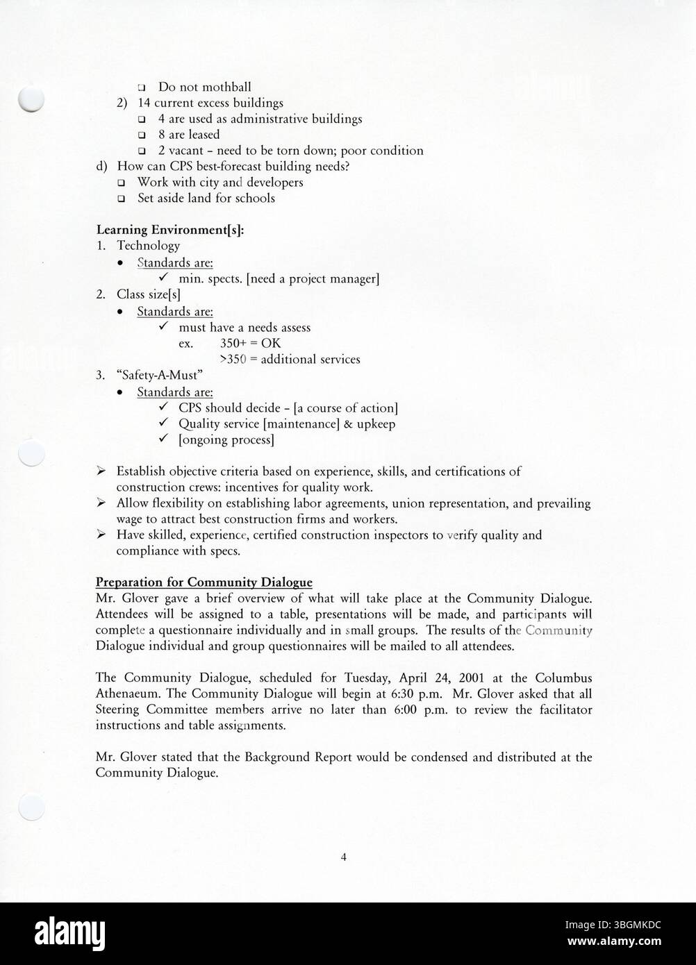This document outlines the facilities within Columbus Public Schools ...