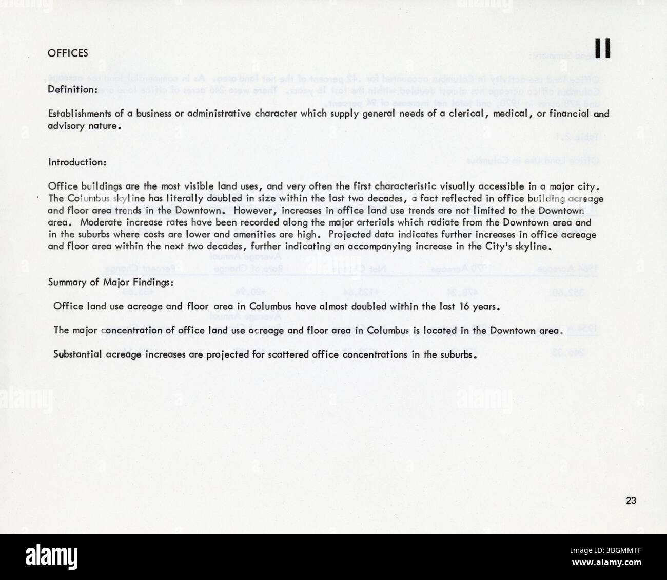 This 1988 study analyzes land use patterns in Columbus, including ...