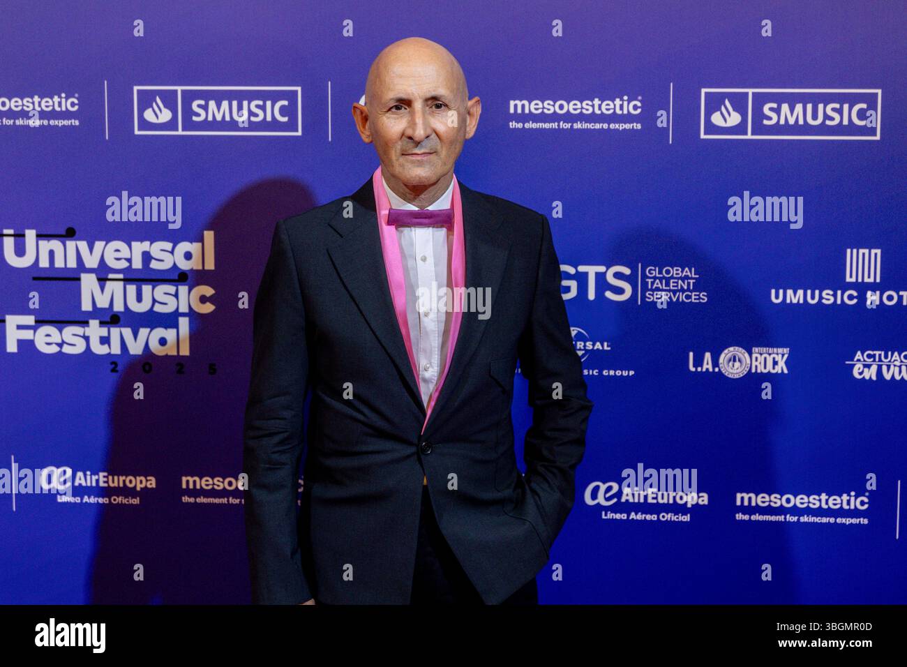 The designer Modesto Lomba poses before the concert of the singer ...