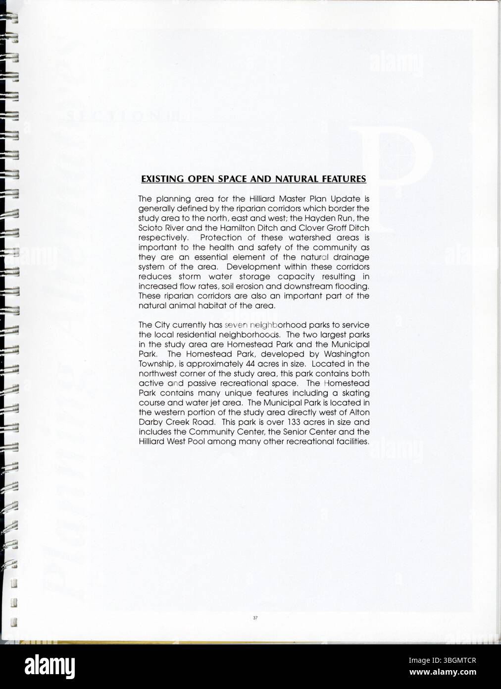 The Hilliard Master Plan update of 1996 revises the 1987 plan, offering ...