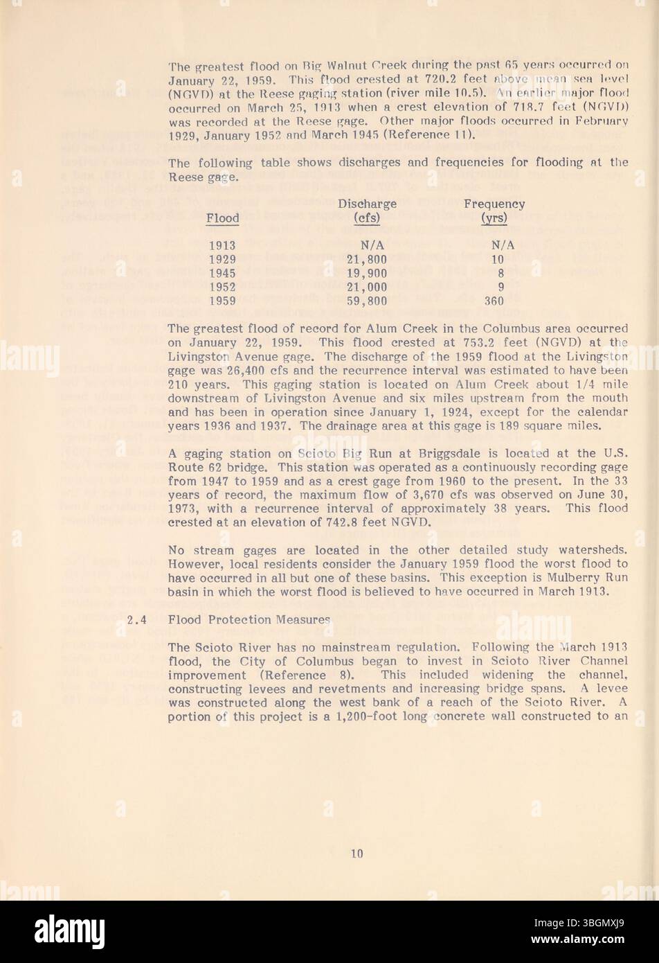 This flood insurance study for the City of Columbus and surrounding ...