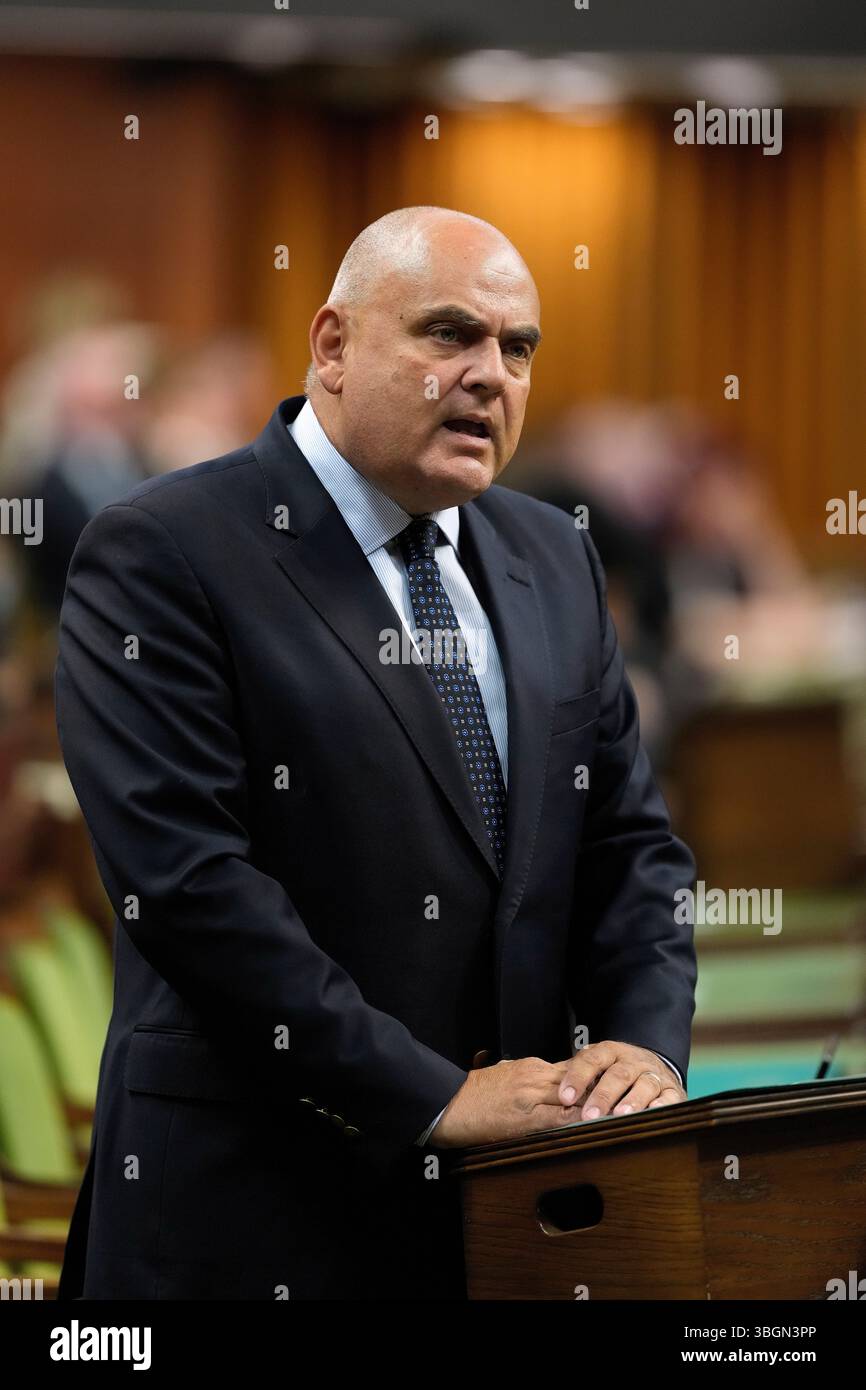 Conservative MP for Brantford-Brant South-Six Nations Larry Brock rises ...