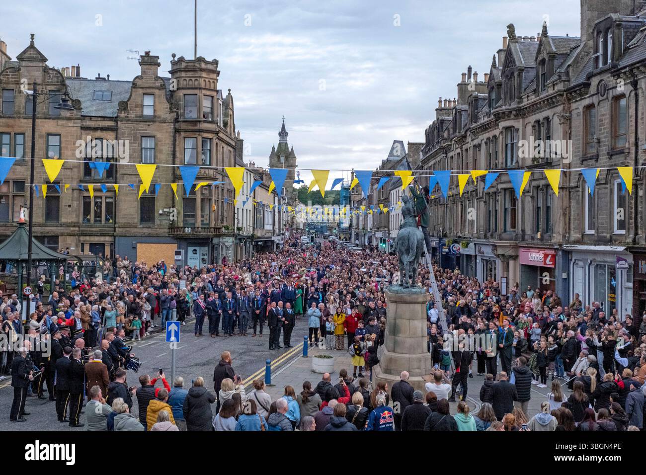 Hawick, UK. 05th June, 2025. Thursday 5 June 2025 Hawick Common Riding ...