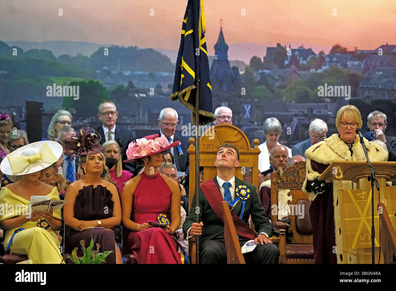 Hawick, UK. 05th June, 2025. Thursday 5 June 2025 Hawick Common Riding ...