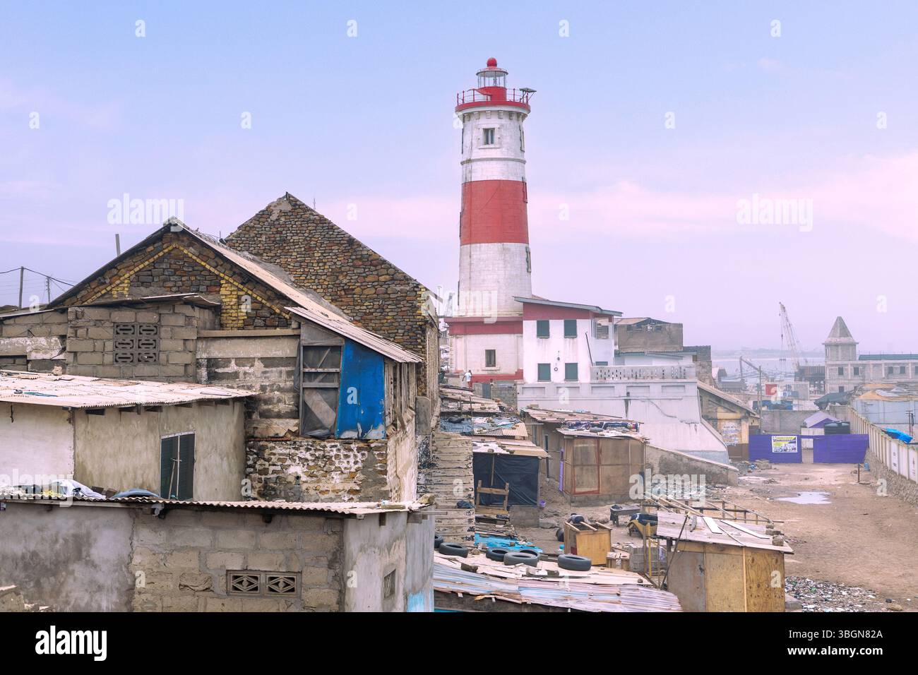 Jamestown Lighthouse in Jamestown in Accra in the Greater Accra Region ...
