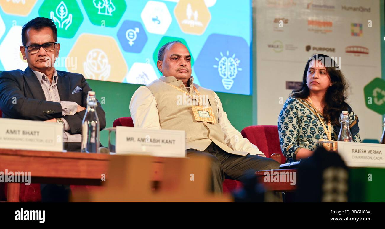 New Delhi, India. 05th June, 2025. NEW DELHI, INDIA - JUNE 5: Amitabh Kant (G20 Sherpa, Rajesh ...