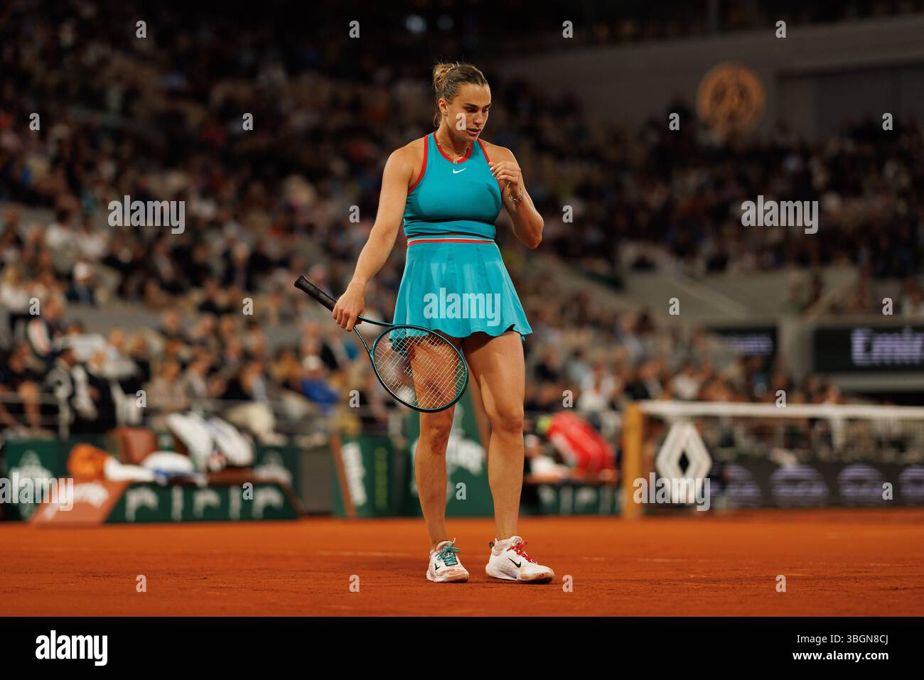 Aryna Sabalenka during the Roland-Garros 2025, French Open, Grand Slam ...