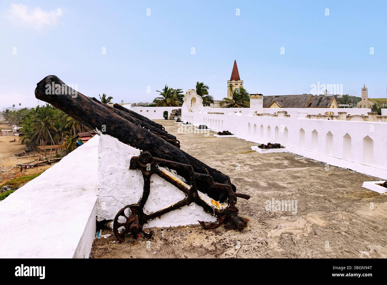 Cape Coast Castle in Cape Coast on the Gold Coast in the Central Region ...