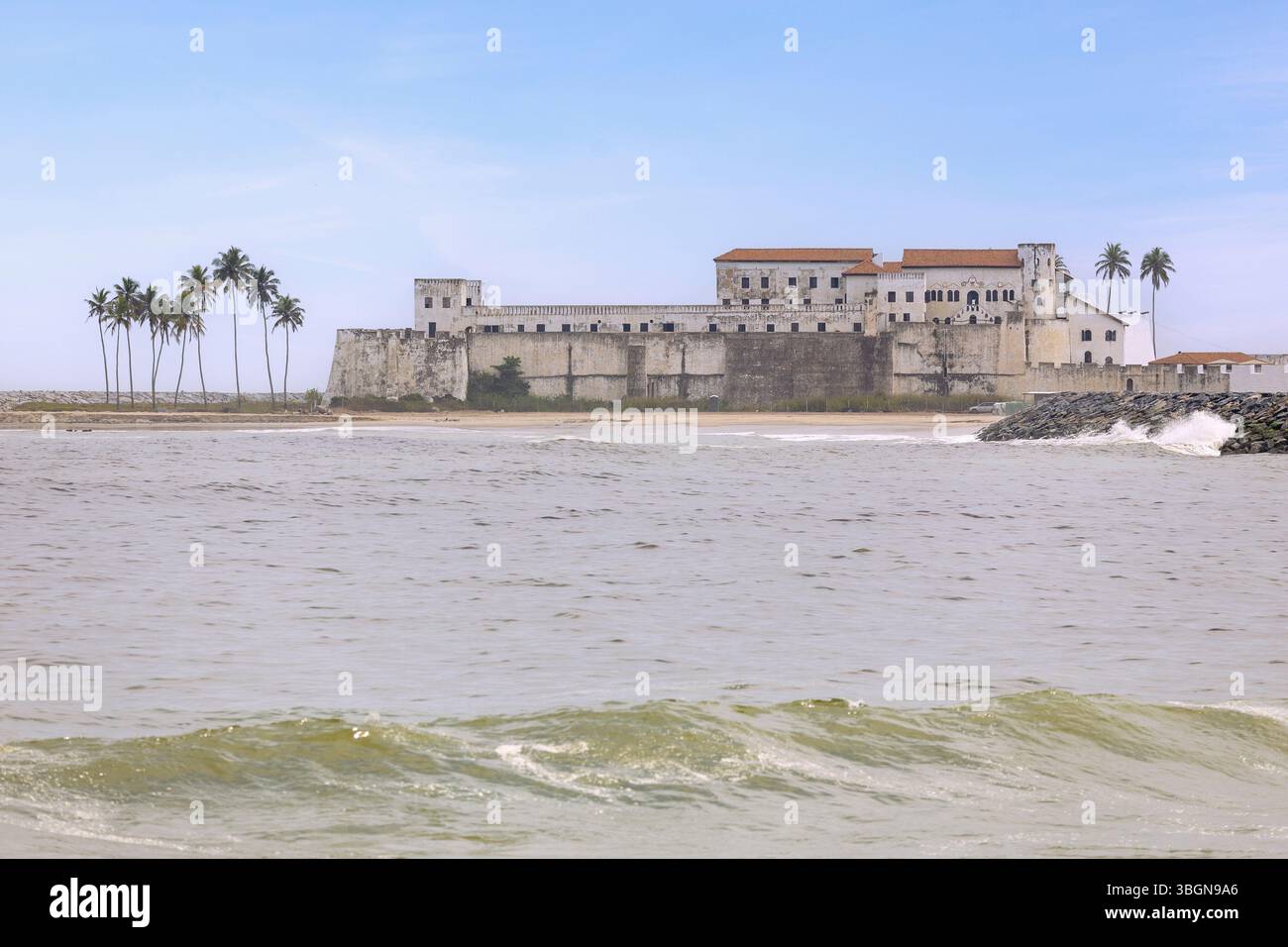 Elmina Castle in Elmina on the Gold Coast in the Central Region in the ...
