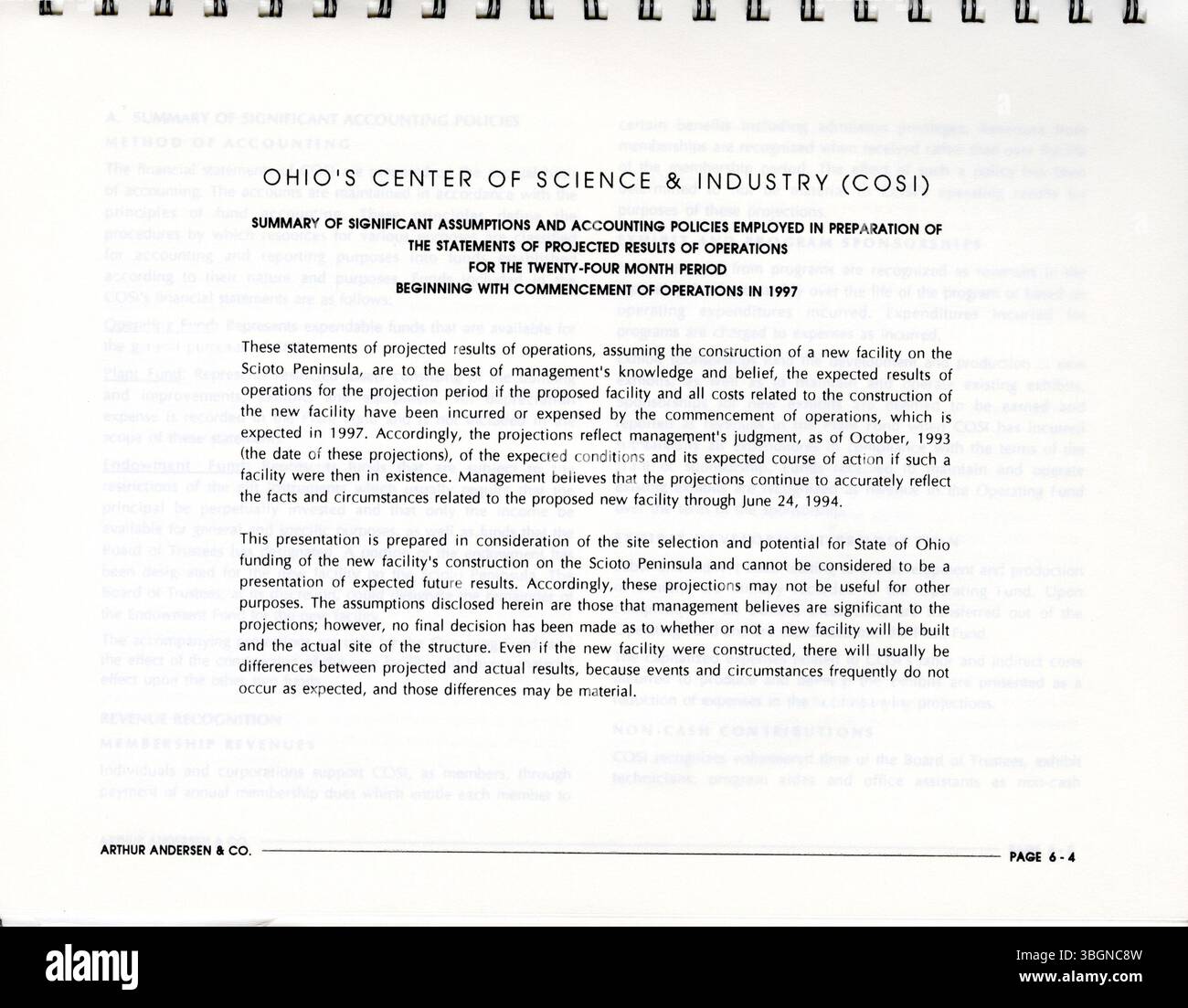 The 1994 development plan for the Ohio's Center of Science & Industry ...