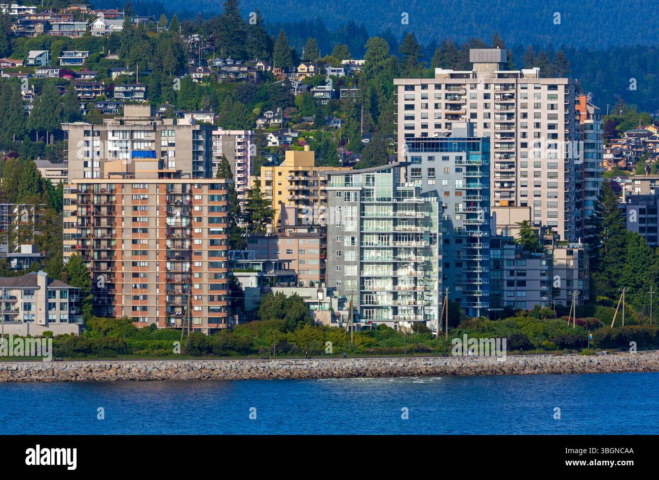 Apartment Blocks in West Vancouver, British Columbia, Canada Stock Photo - Alamy