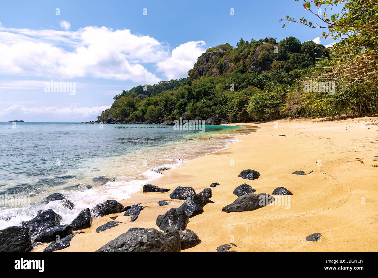 Banana beach principe hi-res stock photography and images - Alamy