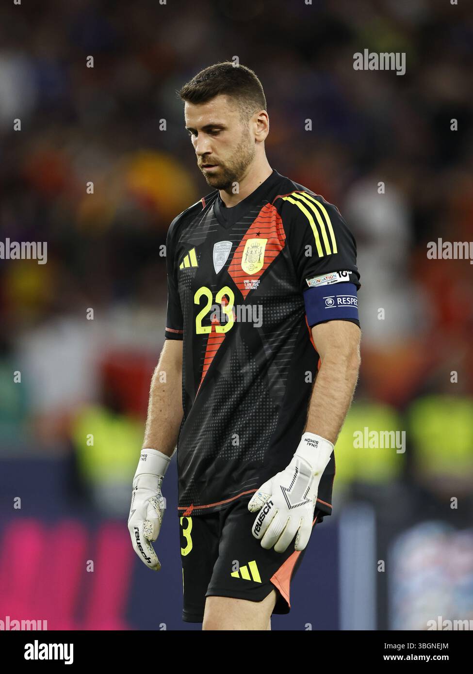 STUTTGART - Spain goalkeeper Unai Simon during the UEFA Nations League ...