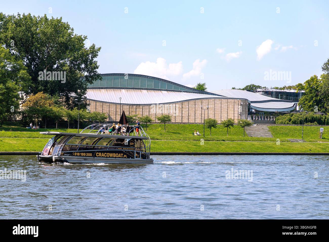 Vistula (Wisla) with Krakow Water Tram and Manggha - Museum of Japanese ...