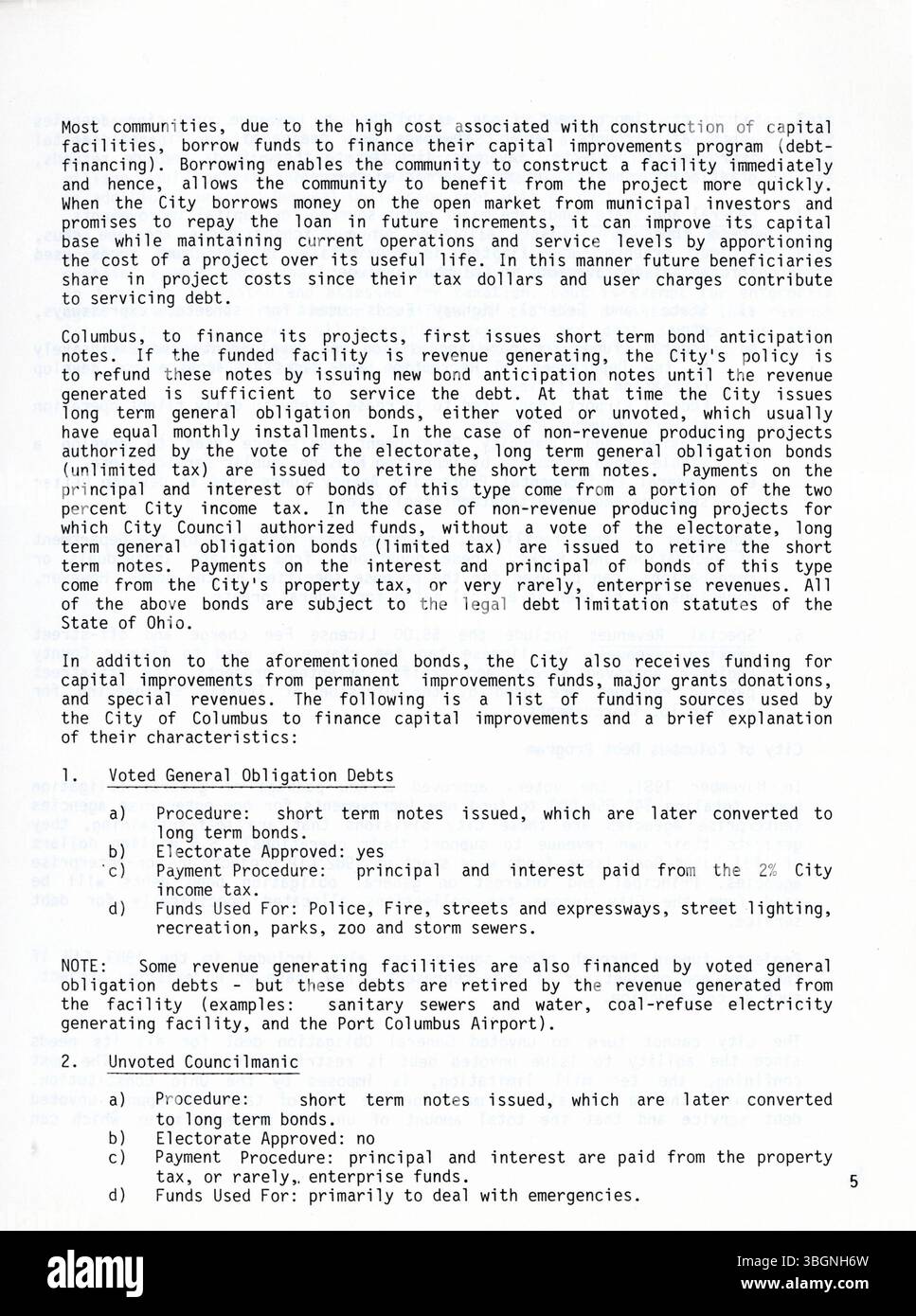 The 1983 Columbus Capital Improvements Program and Budget details the ...