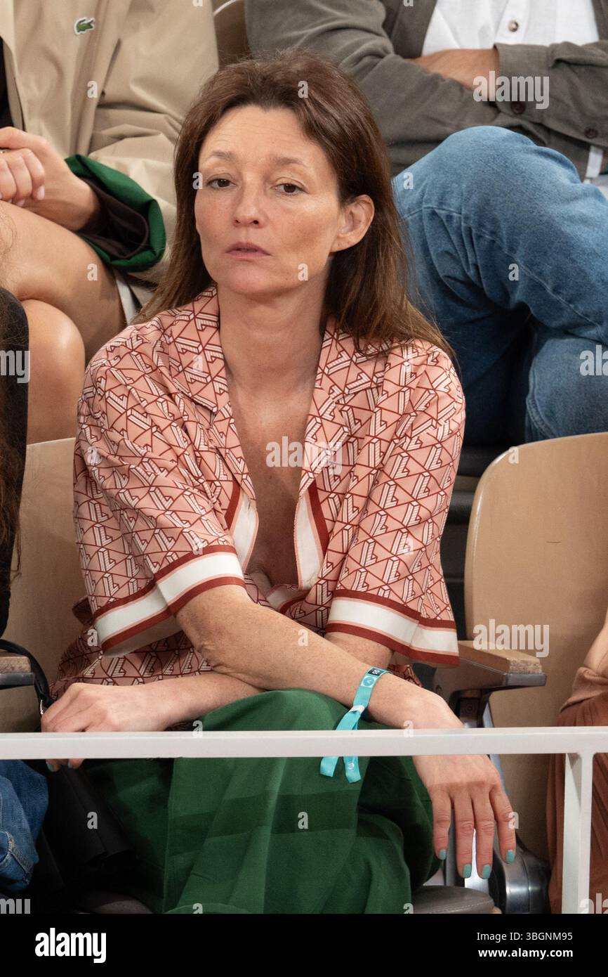 Audrey Marnay attends the Roland Garros 2025 tournament on June 5, 2025 ...
