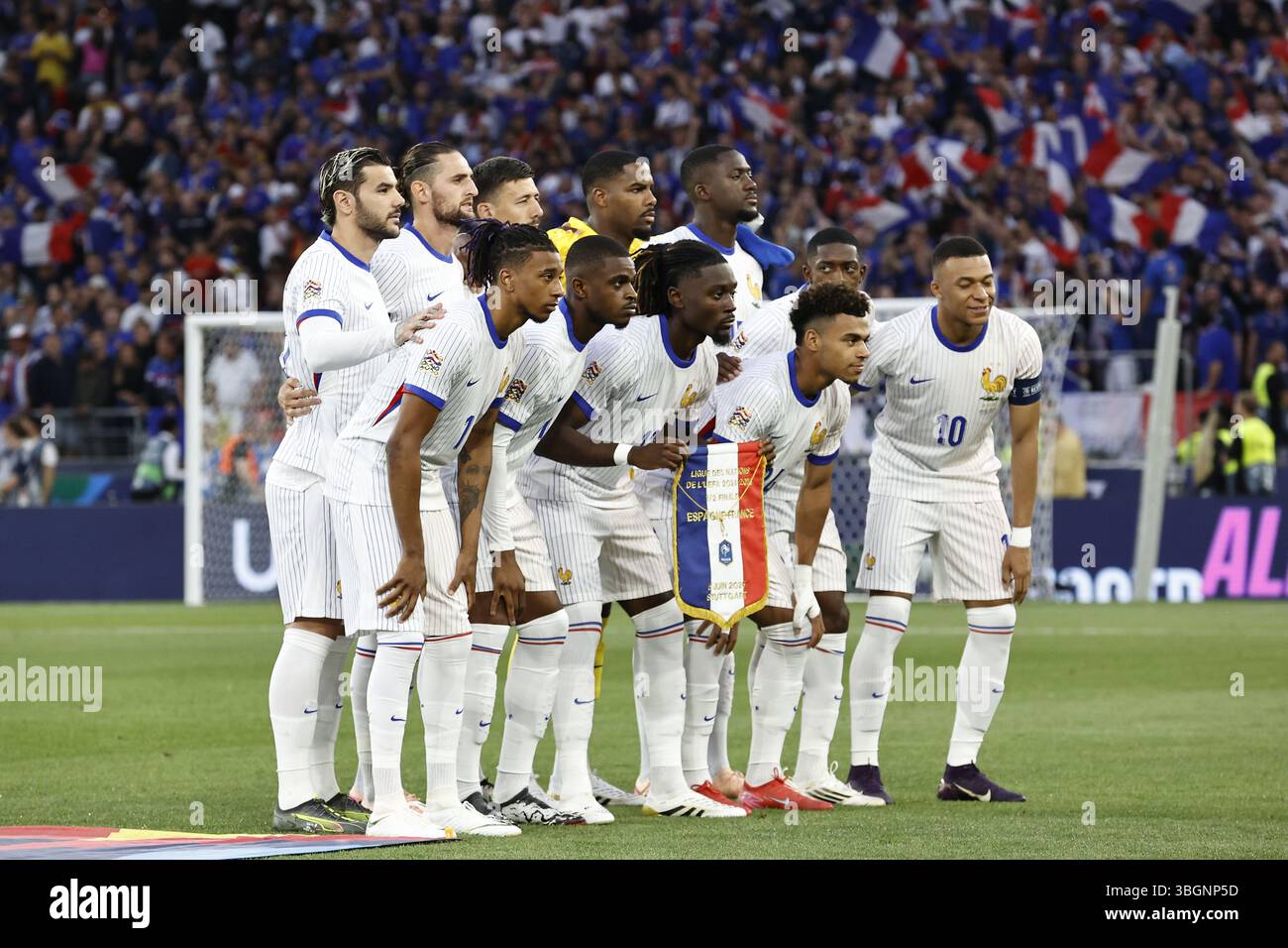 STUTTGART - (Top row l-r) Lucas Hernandez of France, Adrien Rabiot of ...