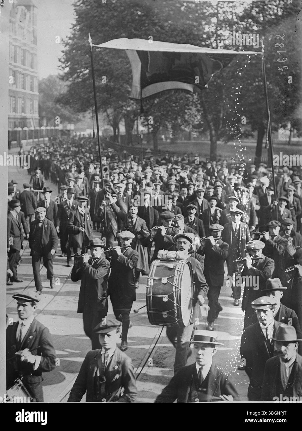 September 1919, London rail strike, meeting at St Pancras. London ...