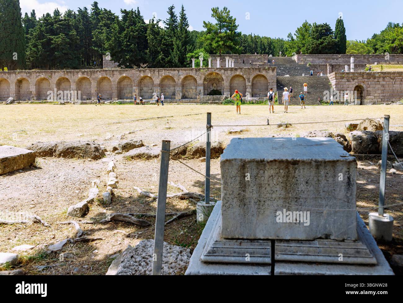 Asklipieion (Asklipion) on the island of Kos in Greece, Lower Terrace ...