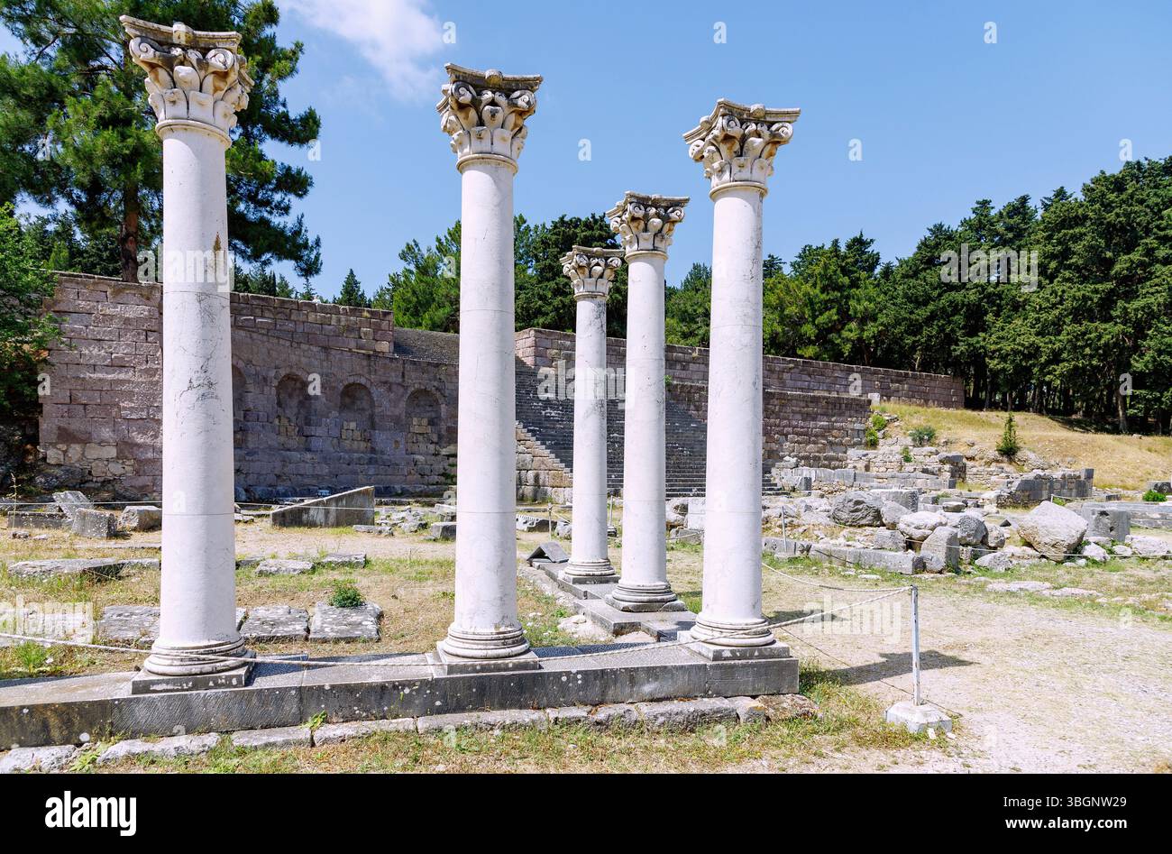 Asklipieion (Asklipion) on the island of Kos in Greece, Middle Terrace ...