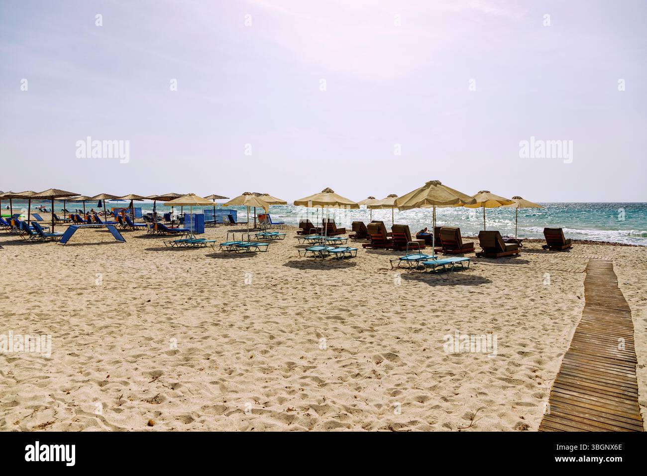 Sandy beach in Mastichari (Mastichari Beach) on the island of Kos in ...