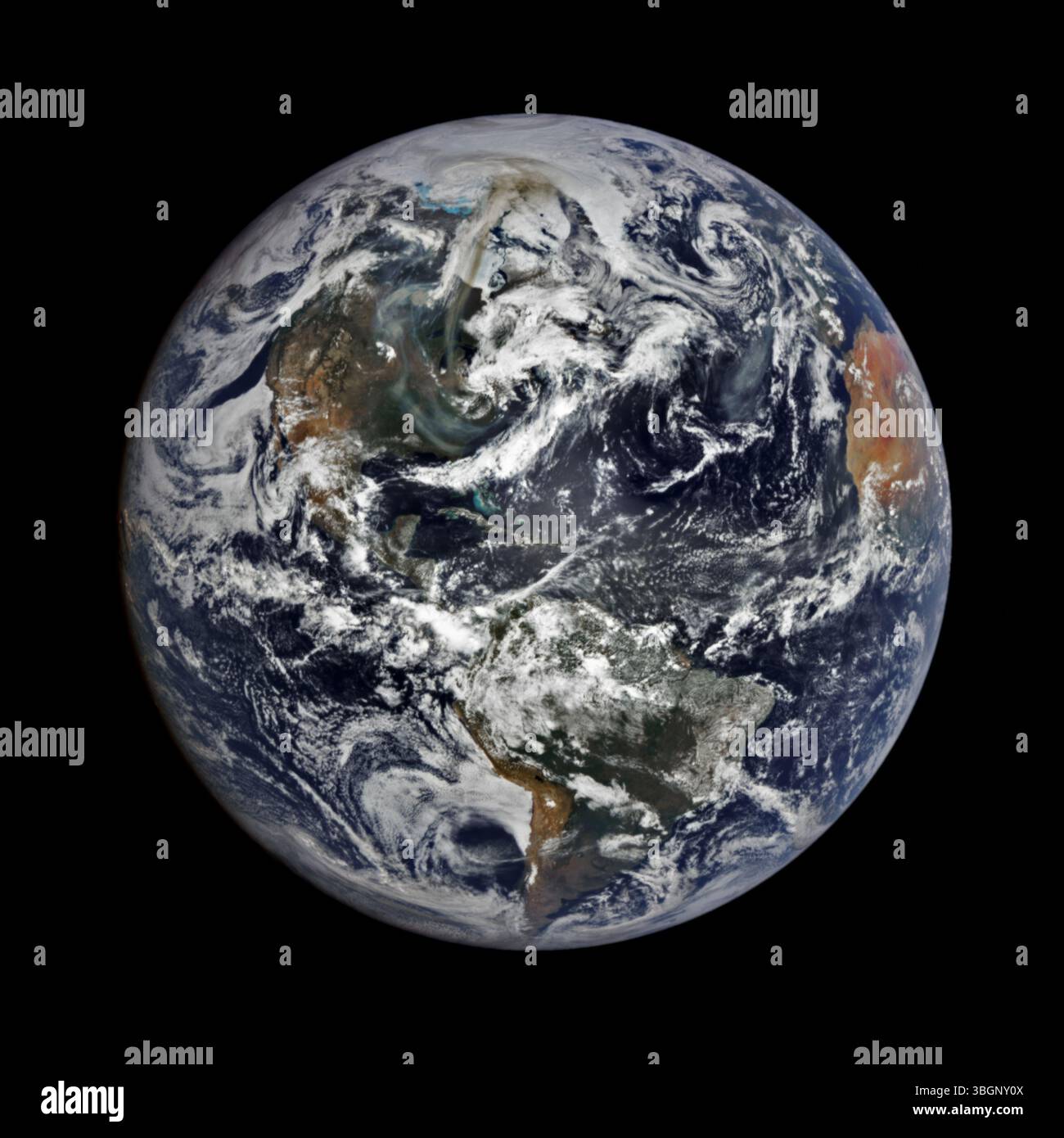 North America, Earth Orbit. 31 May, 2025. The NASA EPIC imaging system ...