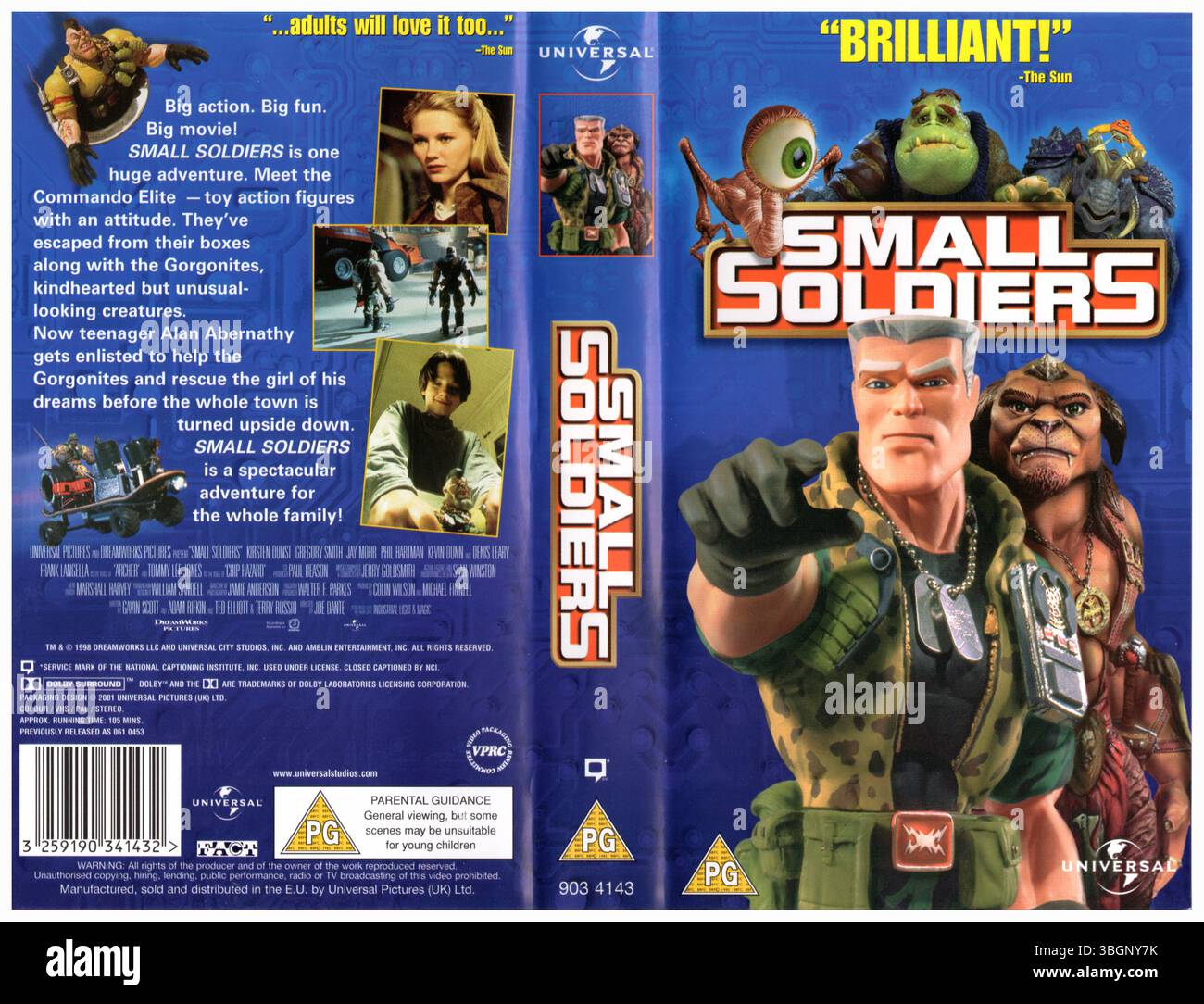 Small Soldiers action comedy film directed by Joe Dante; VHS Cover by ...
