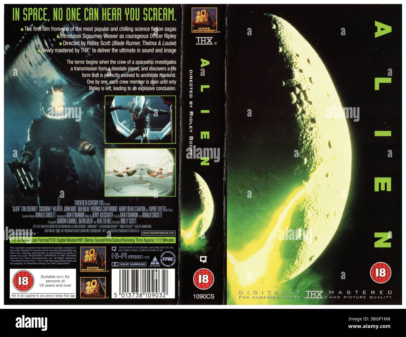 Alien VHS Cover (1979, directed by Ridley Scott) by Twentieth Century ...