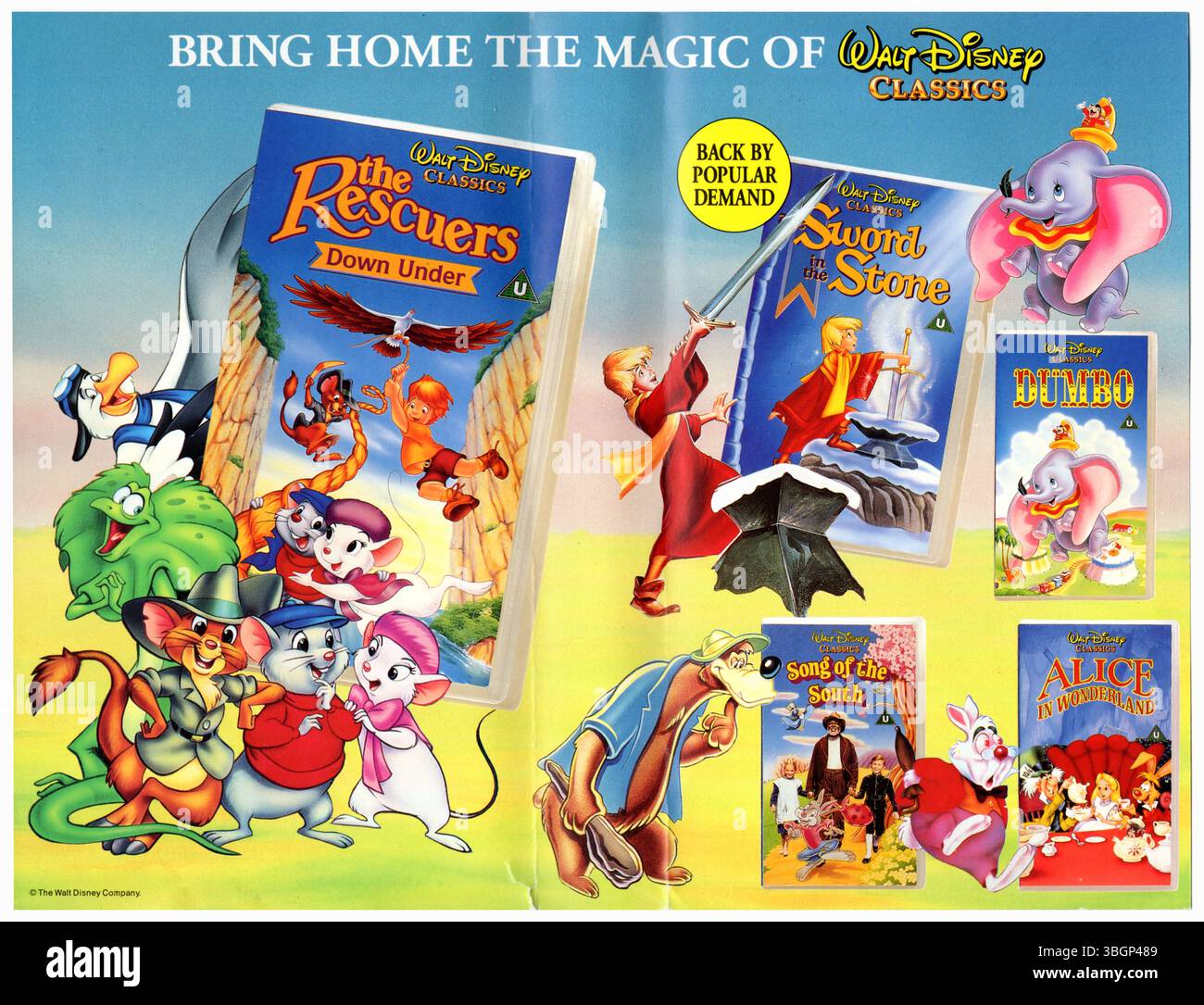 1992 UK VHS promo for Walt Disney's Classics by Buena Vista Home ...