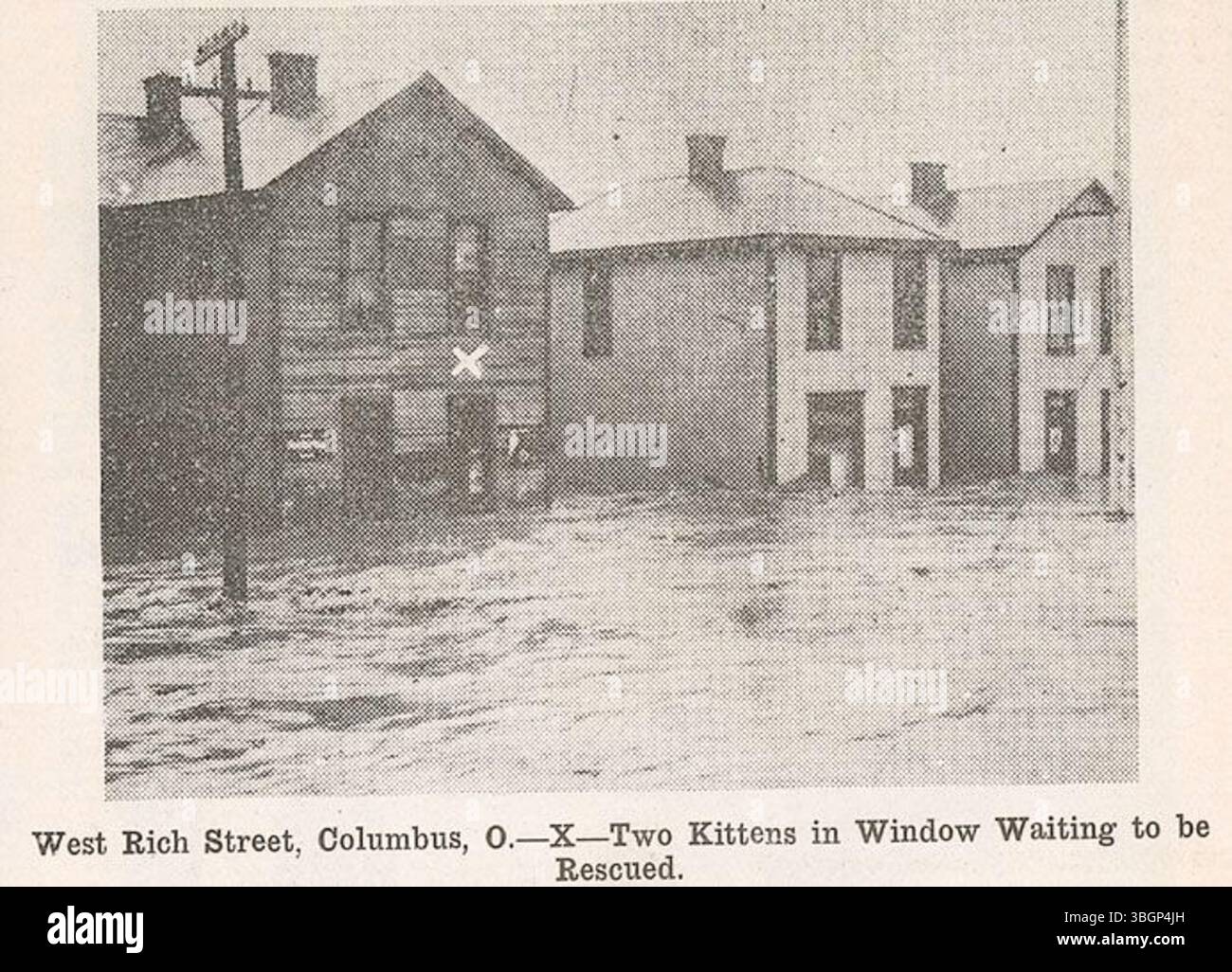 This image from 1913 shows West Rich Street in Columbus, Ohio, with an ...