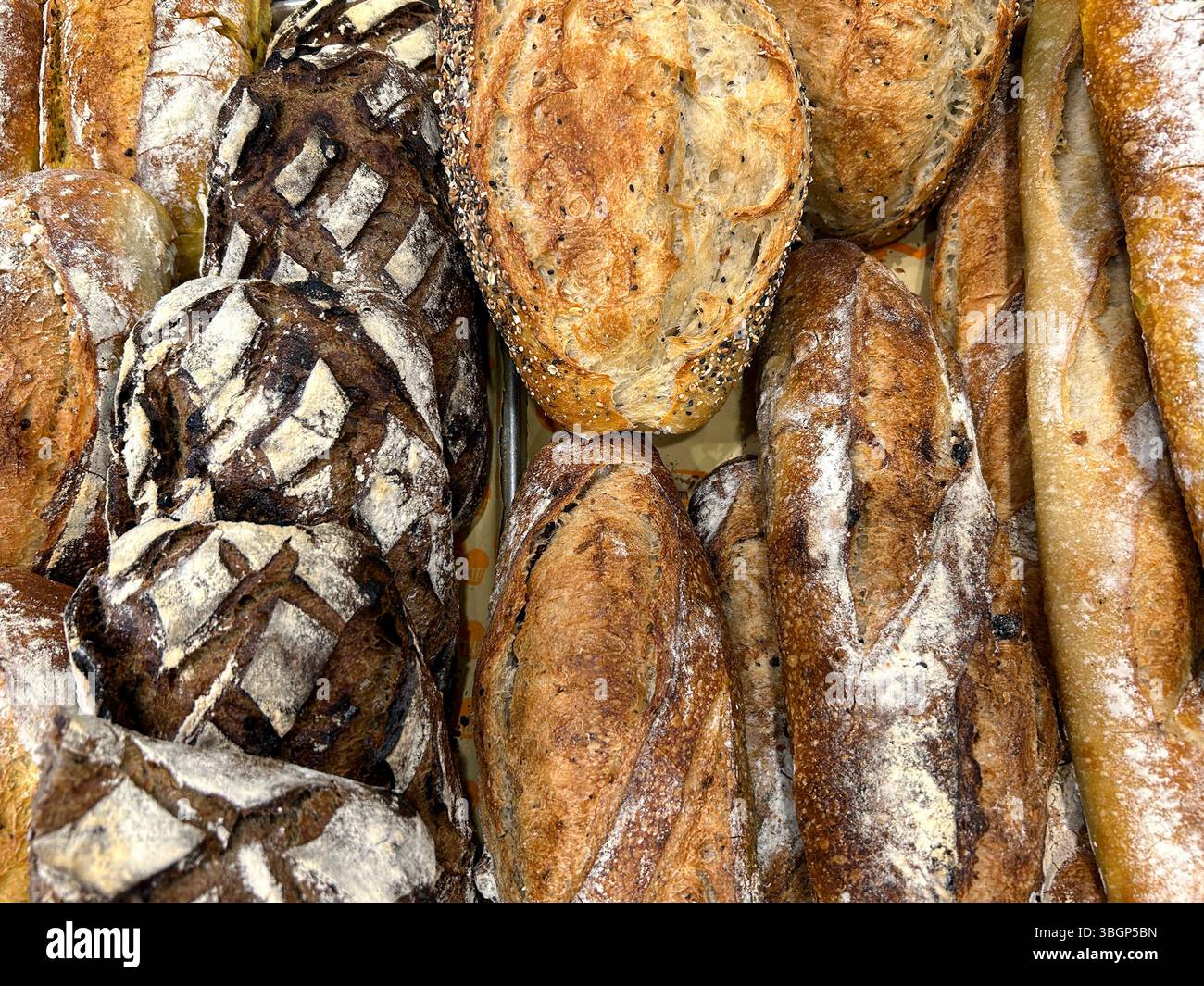 Baked fresh sourdough baguette hi-res stock photography and images - Alamy