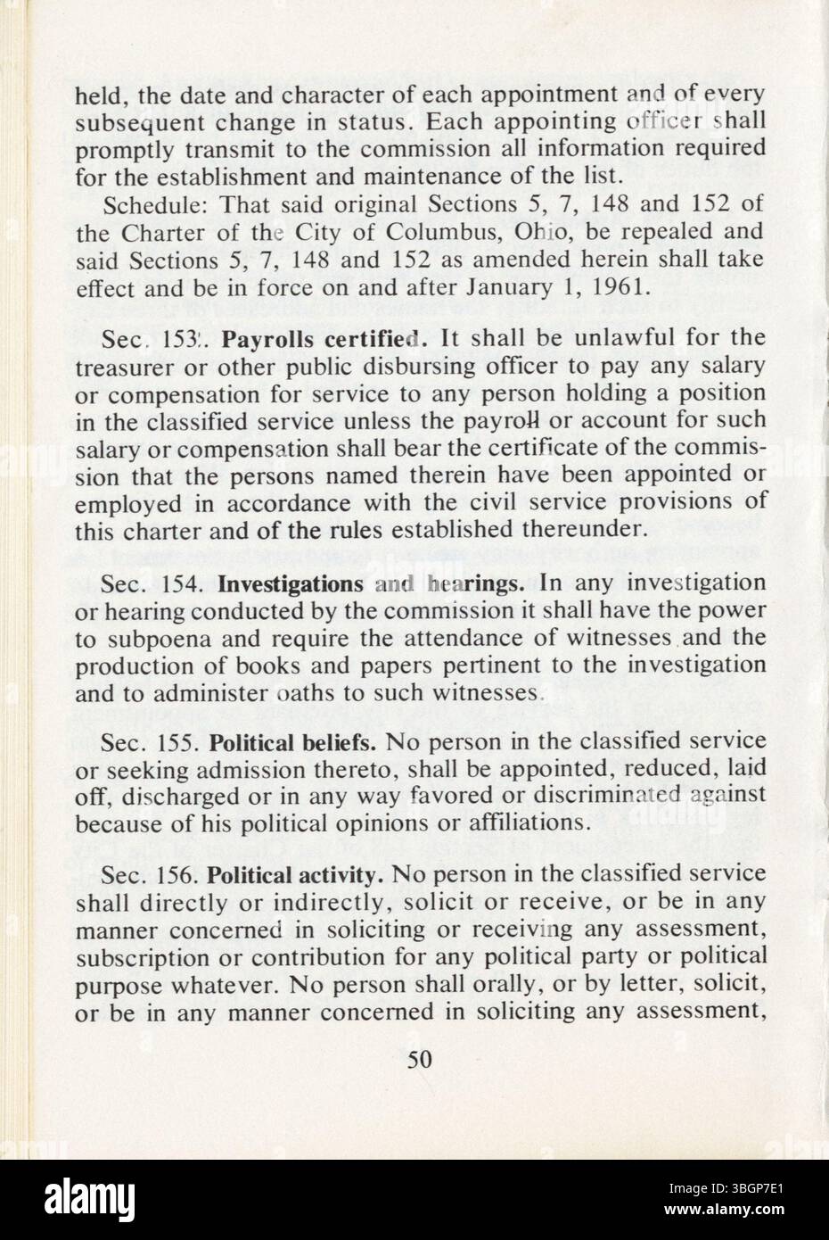 The Charter of Columbus, Ohio, adopted on May 5, 1914, and revised on ...