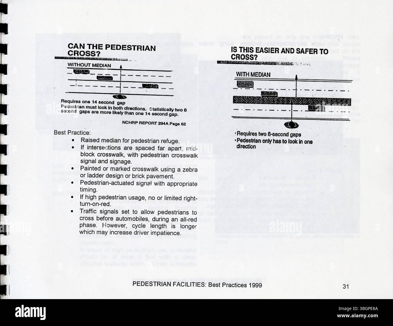 The 1999 Pedestrian Facilities Best Practices guide supports local ...