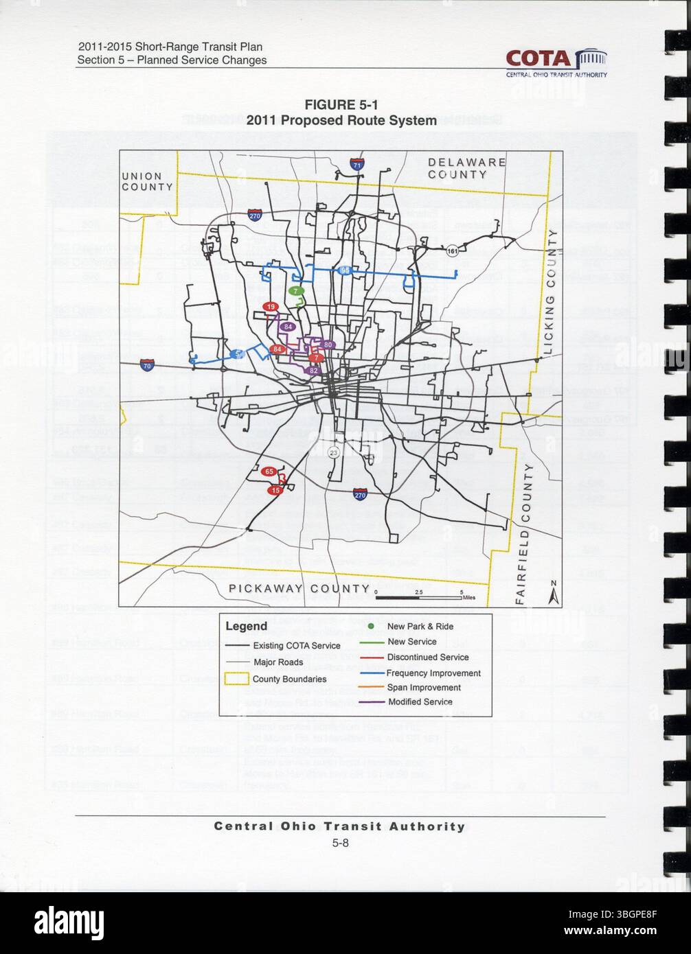 The plan for 2011-2015 examines the central Ohio transit market and ...