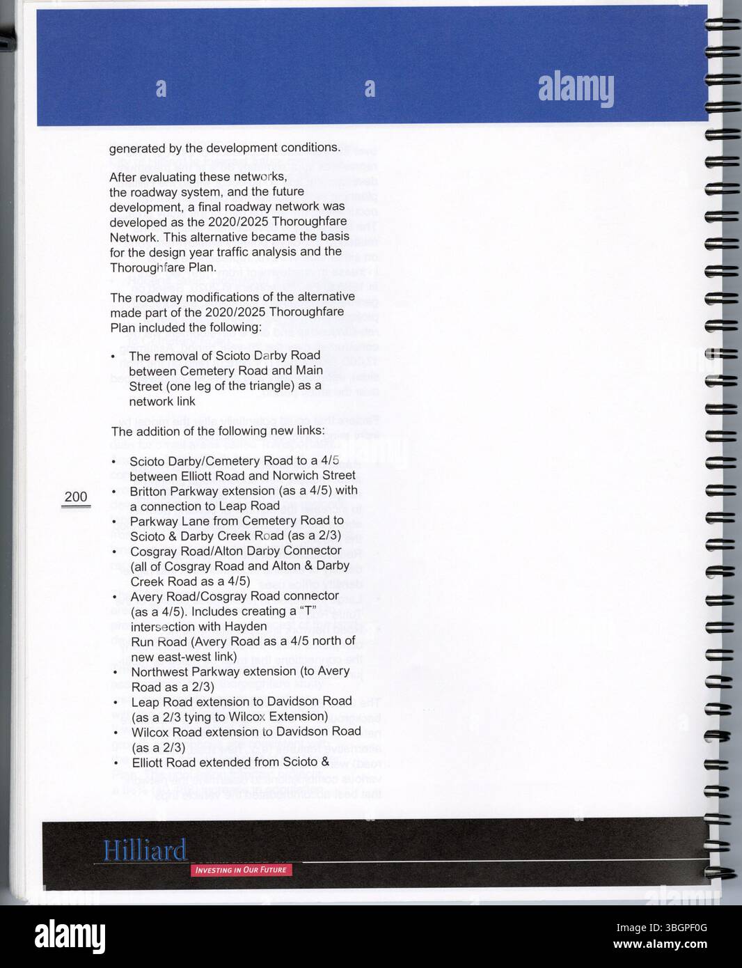 The Hilliard Comprehensive Economic Development Master Plan of 2003 was ...