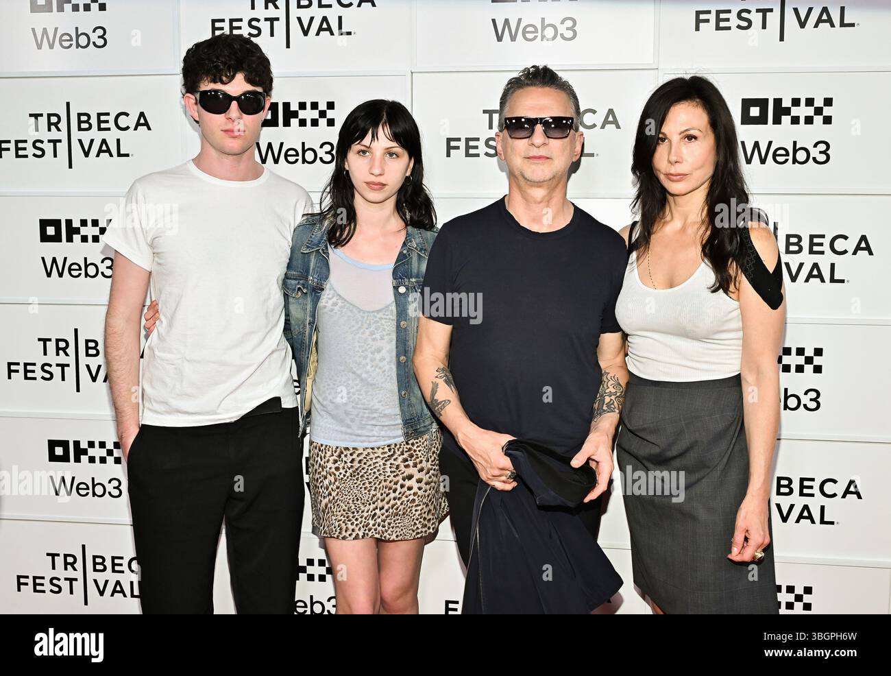 Myles Mullen, left, Stella Rose Gahan, Dave Gahan and Jennifer Sklias ...