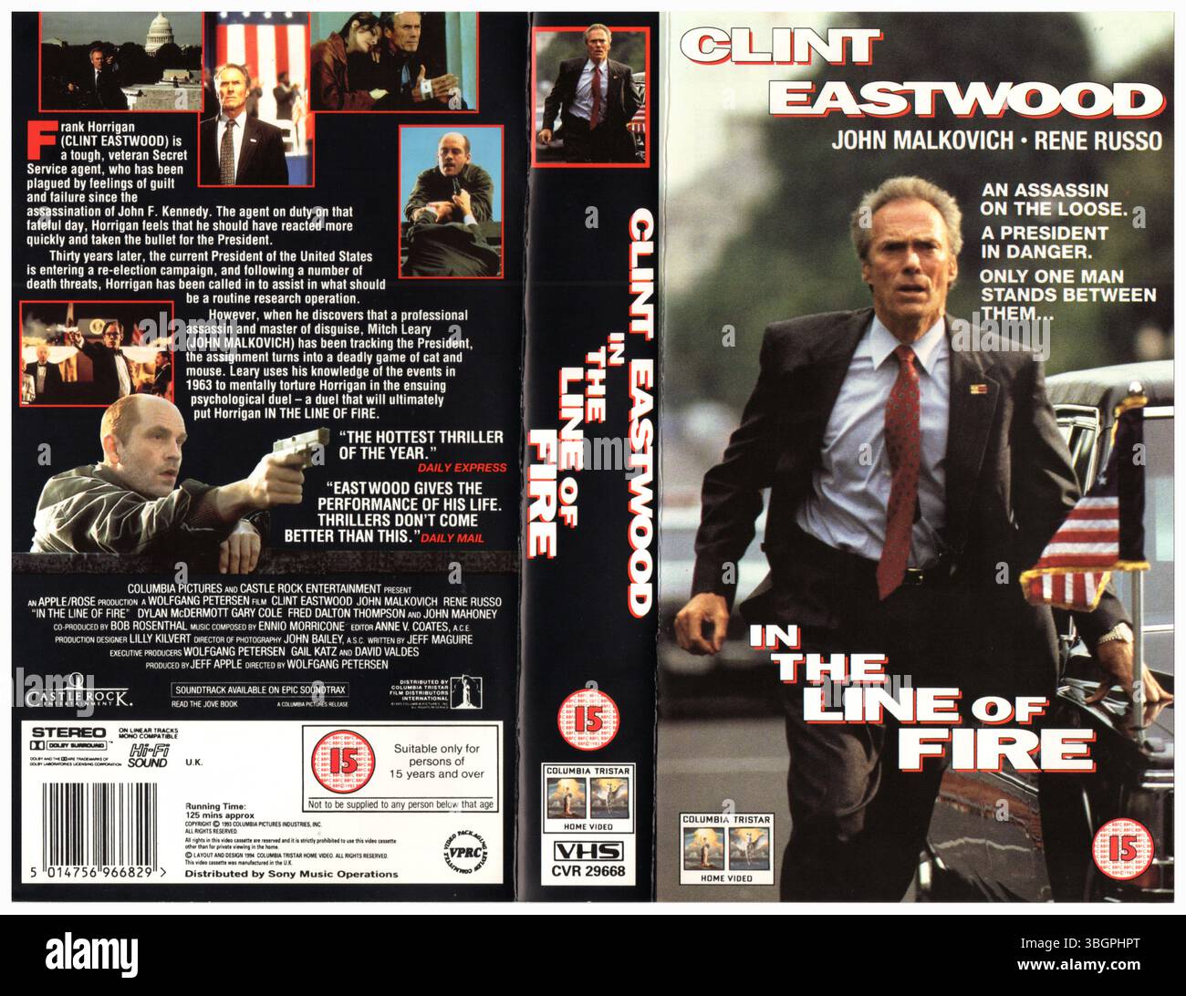 In the line of fire poster Cut Out Stock Images & Pictures - Alamy
