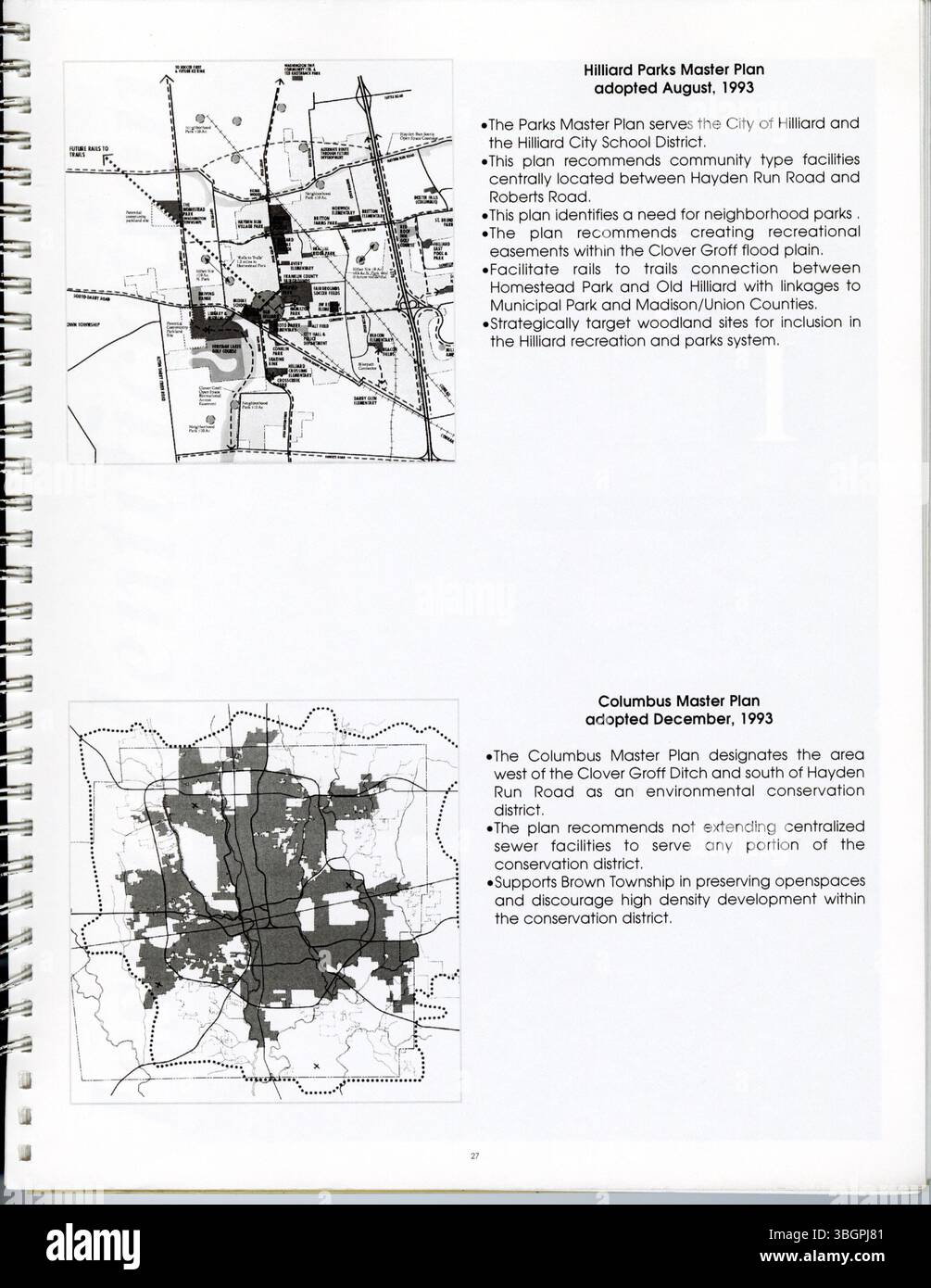 This update to the 1987 Hilliard Master Plan, completed in 1996 ...