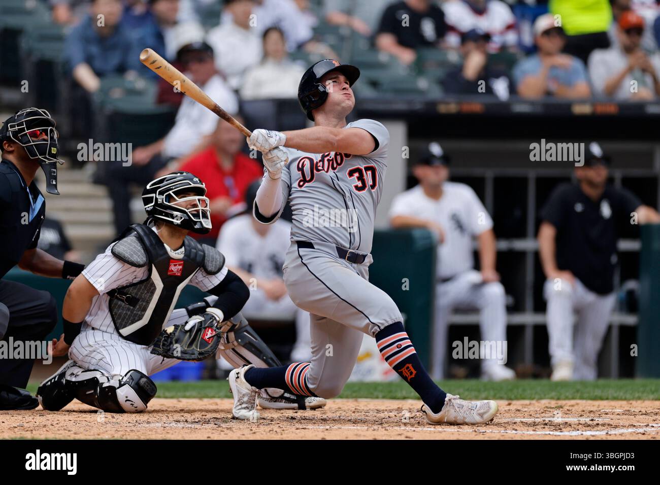 CHICAGO, IL - JUNE 05: Detroit Tigers designated hitter Kerry Carpenter ...
