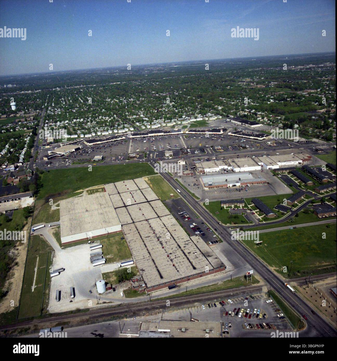 This aerial view from 1986 shows the Northern Lights Shopping Center ...