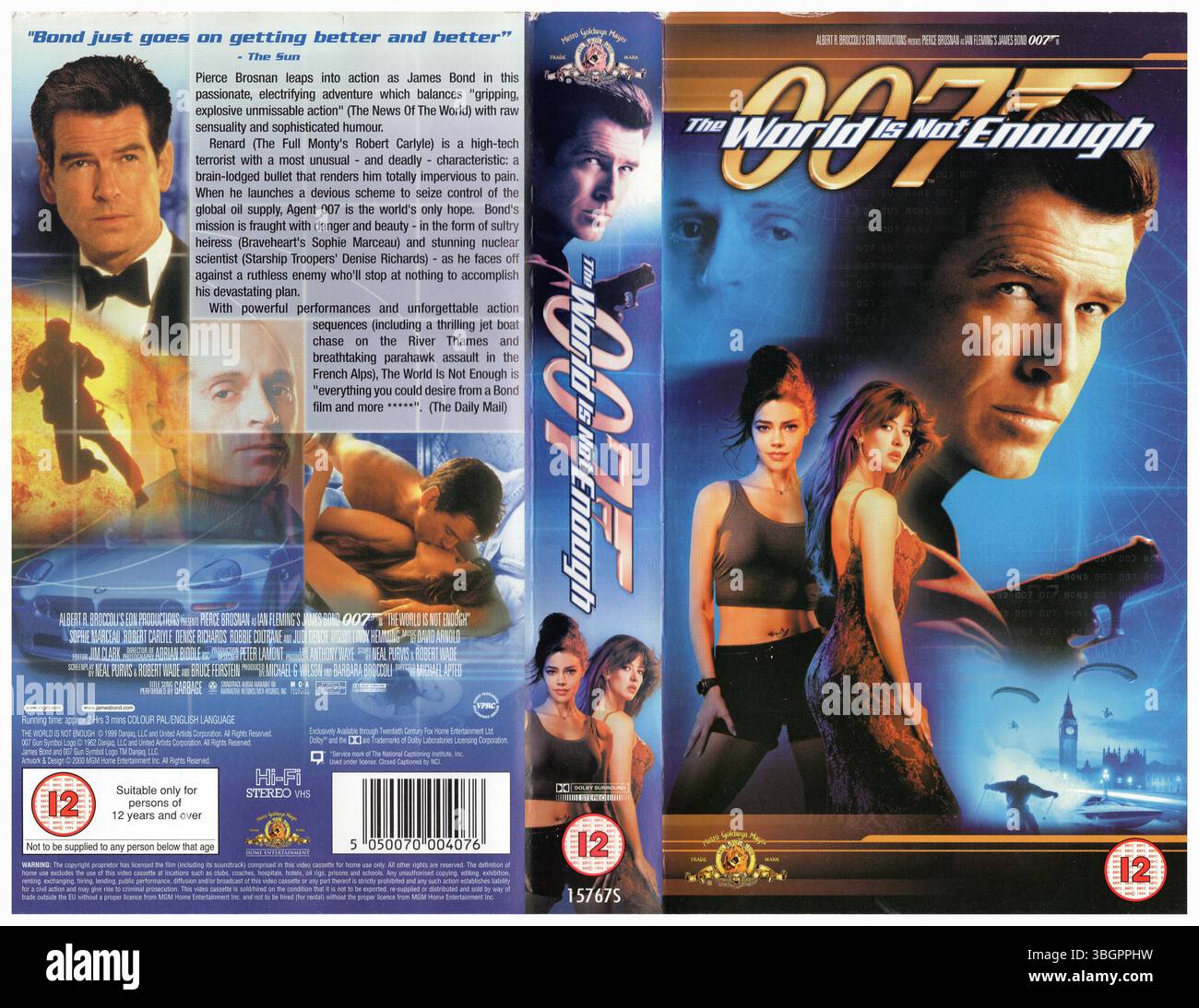 VHS cover of The World Is Not Enough (1999) (UK) by Twentieth Century ...