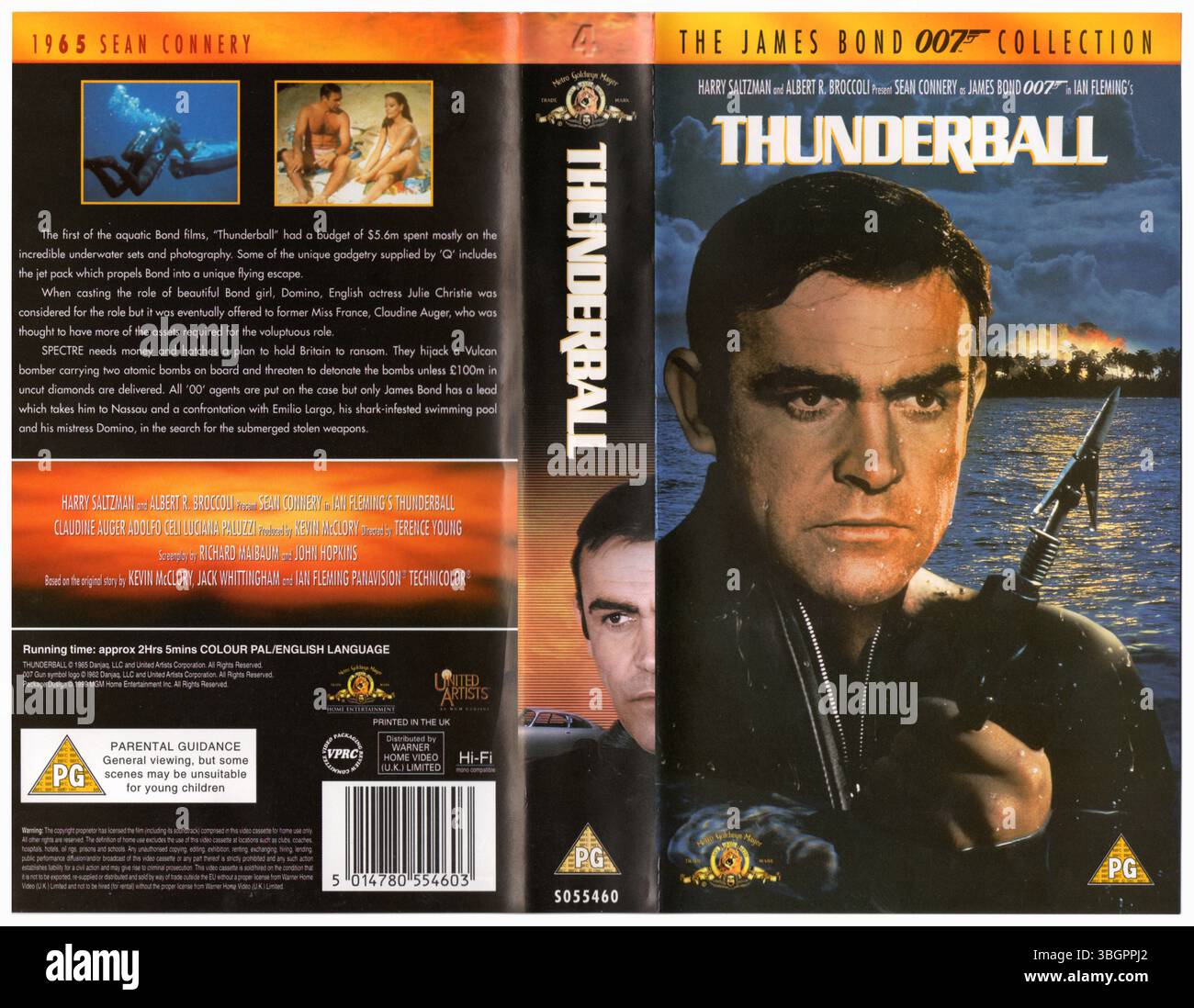 VHS cover of Thunderball (1965) by Warner Home Video (UK) , released in 1999 Stock Photo - Alamy