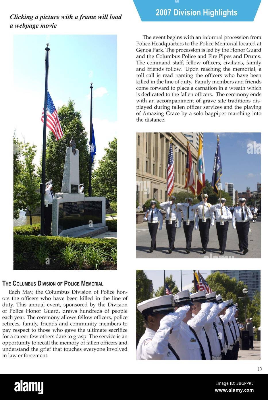 This section of the 2007 Columbus Division of Police annual report ...