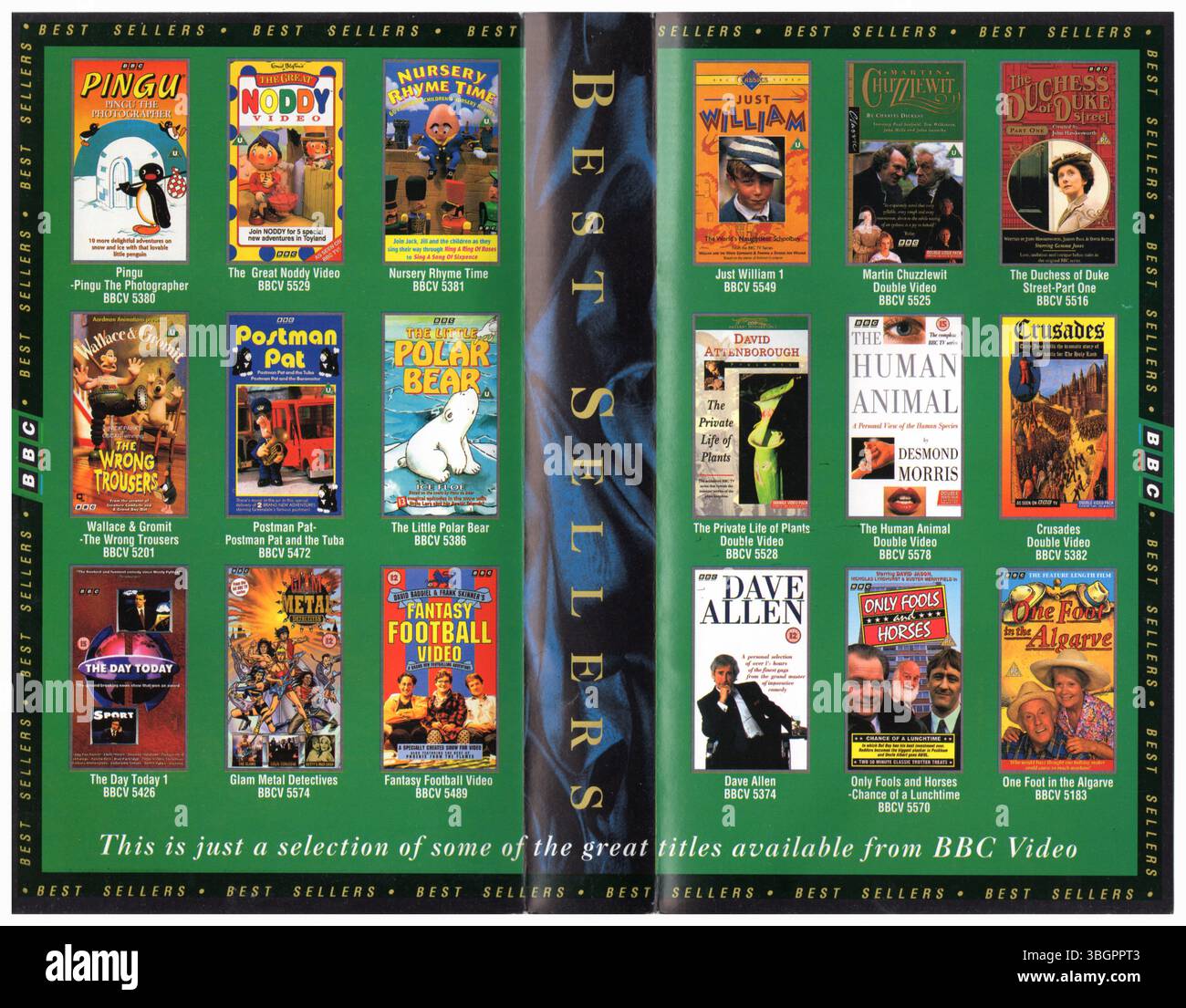 1995 BBC video VHS titles catalog Stock Photo - Alamy
