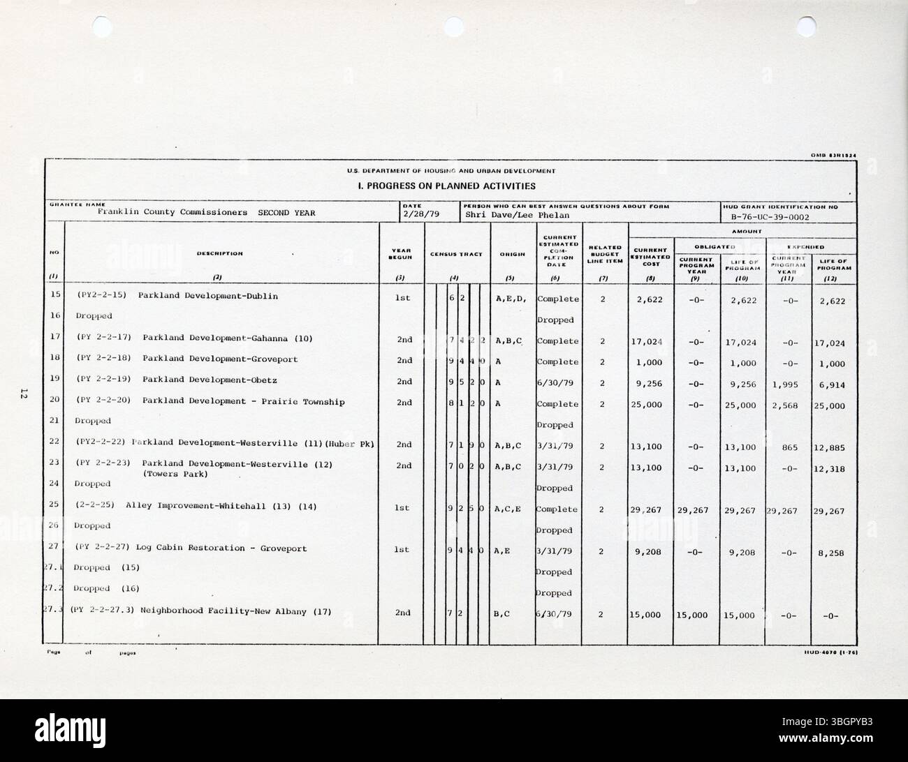 The 1979 HUD performance report on Franklin County, Ohio’s housing ...