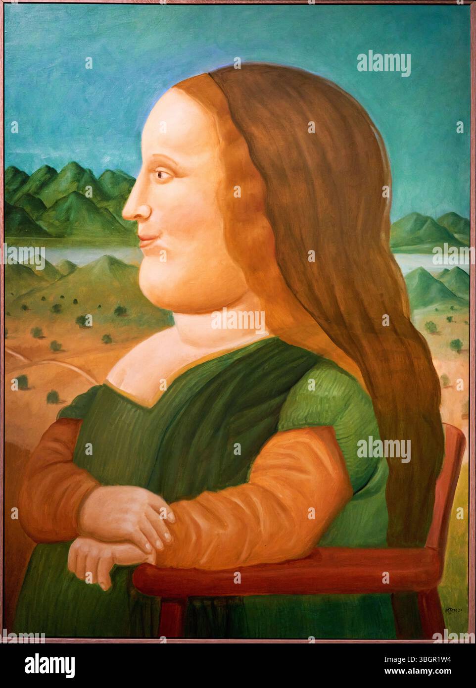 Perfil de la Gioconda, Profile of the Mona Lisa, 2020, Oil on canvas ...