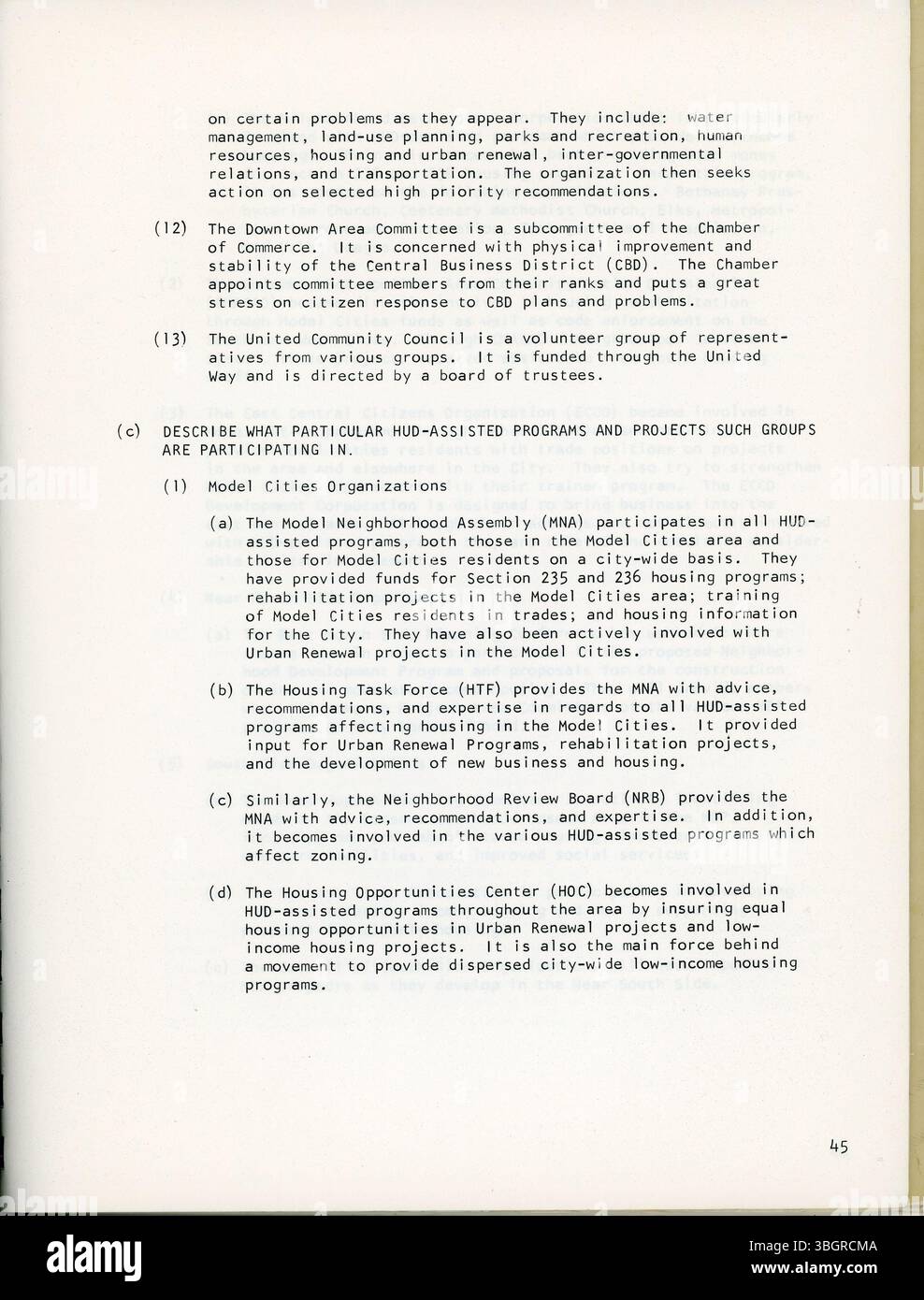 A planning document from Columbus detailing strategies for eliminating ...