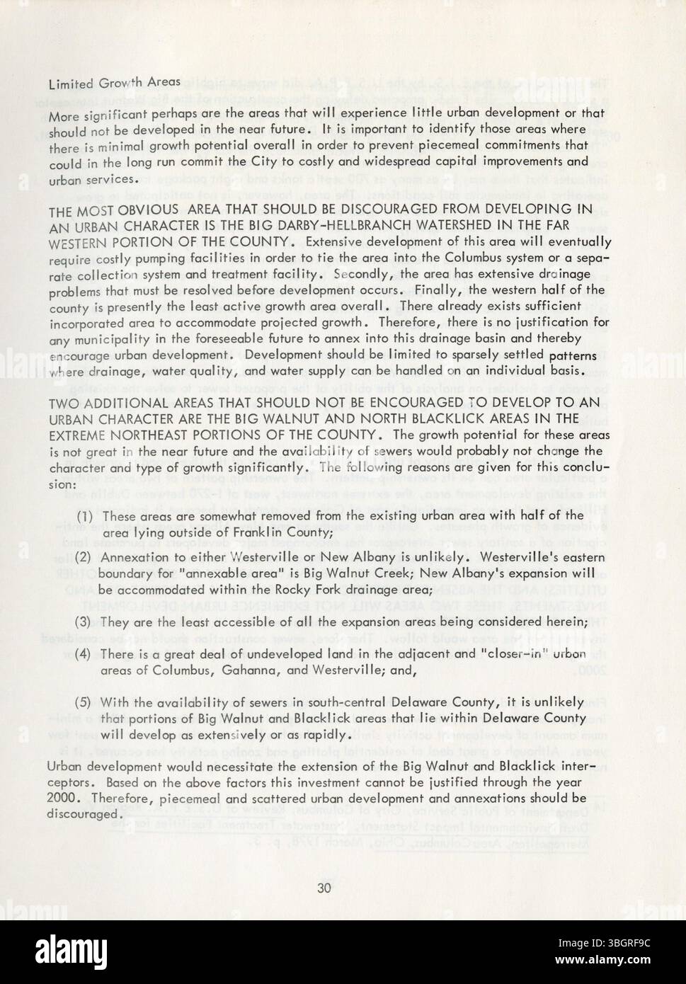 The 1978 report outlines Columbus's development potential, covering ...